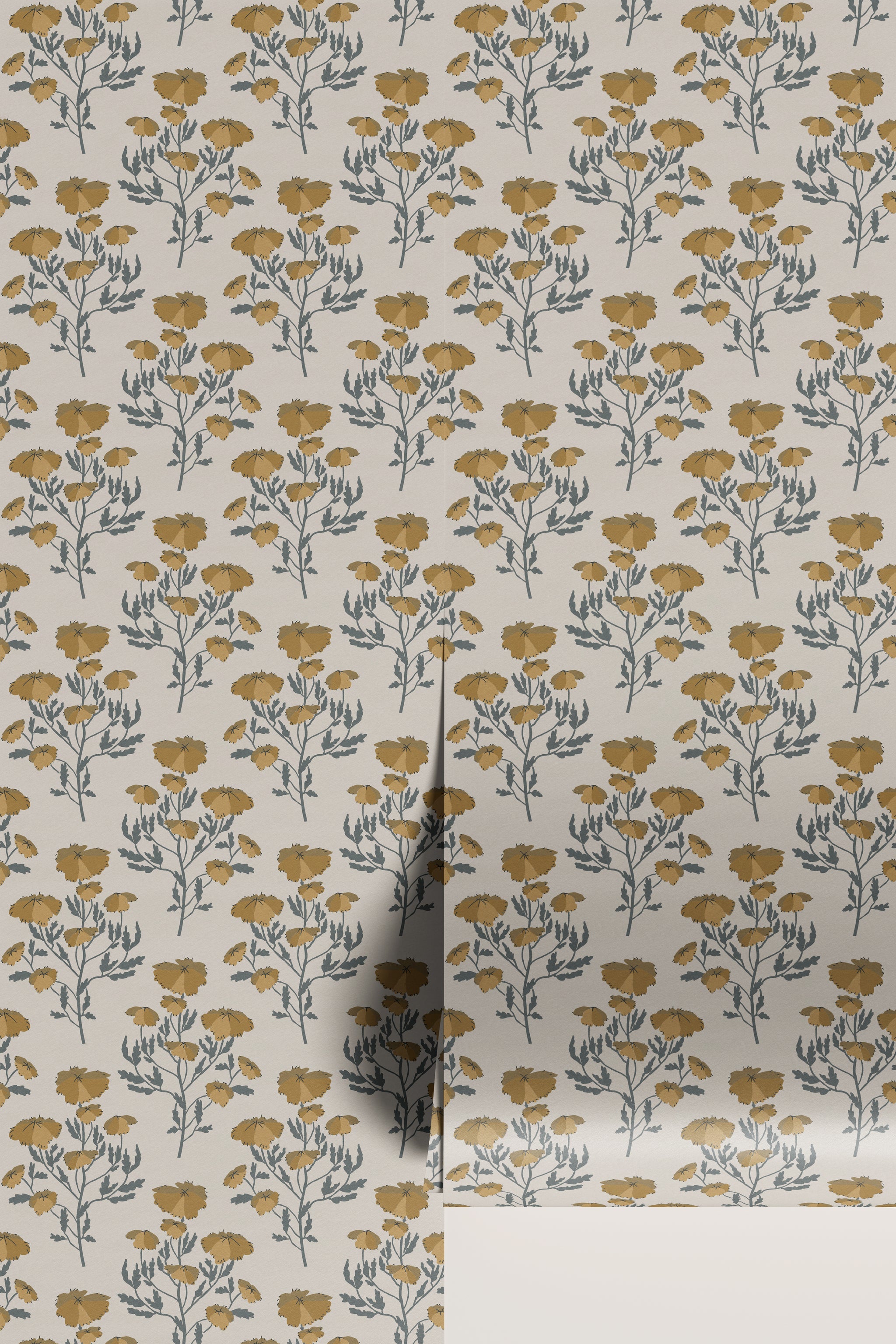 Primrose Wallpaper - sweet and subtle floral wallpaper ideas