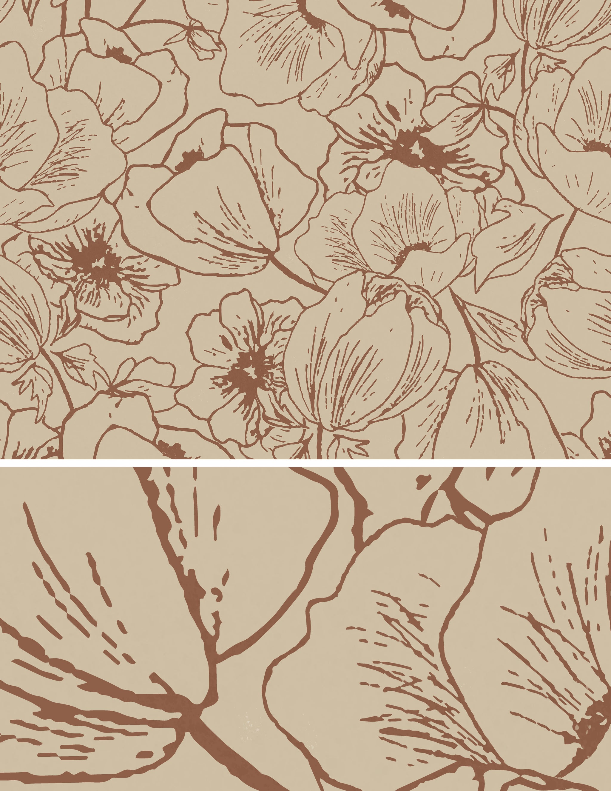 Anemones Wallpaper - oversized floral wallpaper
