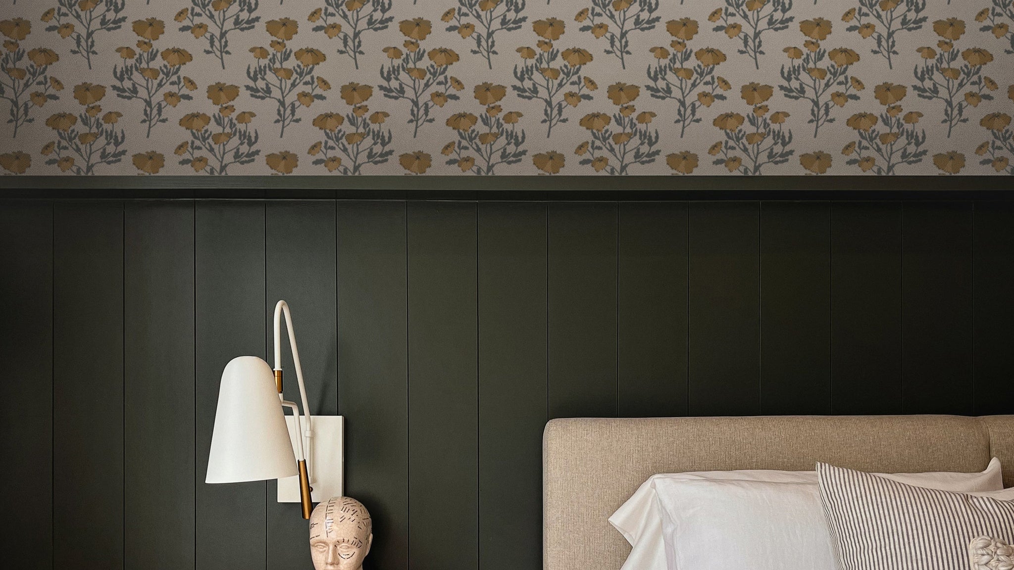 Primrose Wallpaper - sweet and subtle floral wallpaper ideas